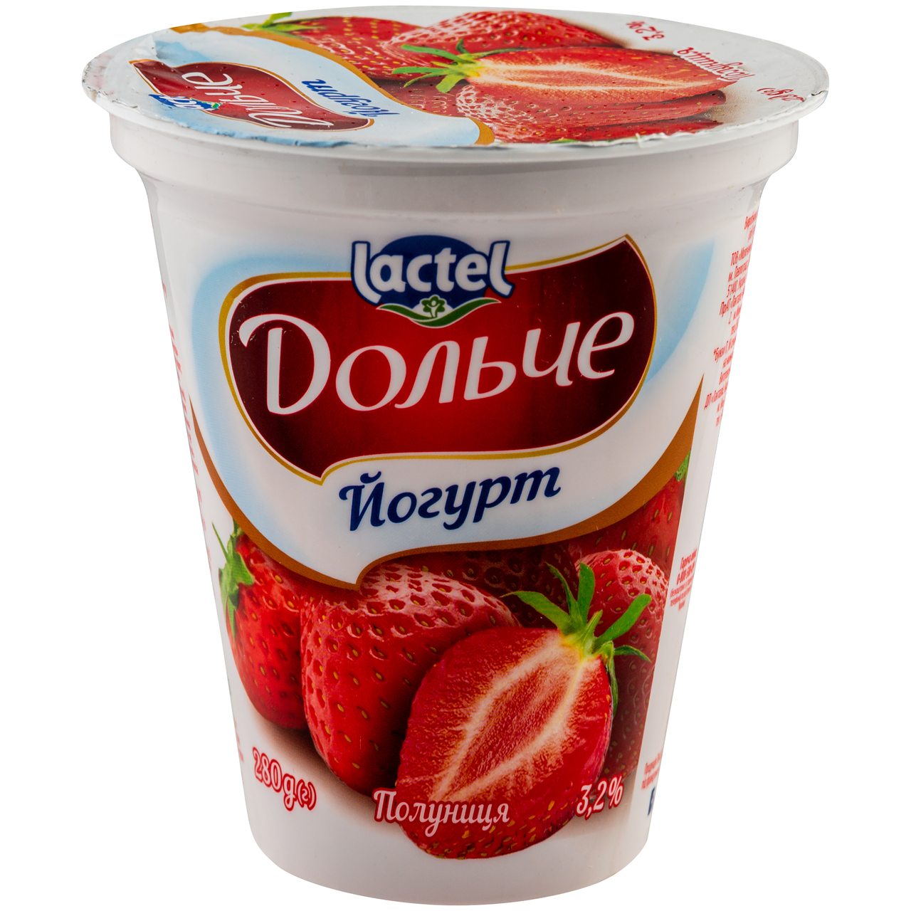 Йогурт Дольче Клубника 3.2% 280г купить онлайн с доставкой в офис или ...