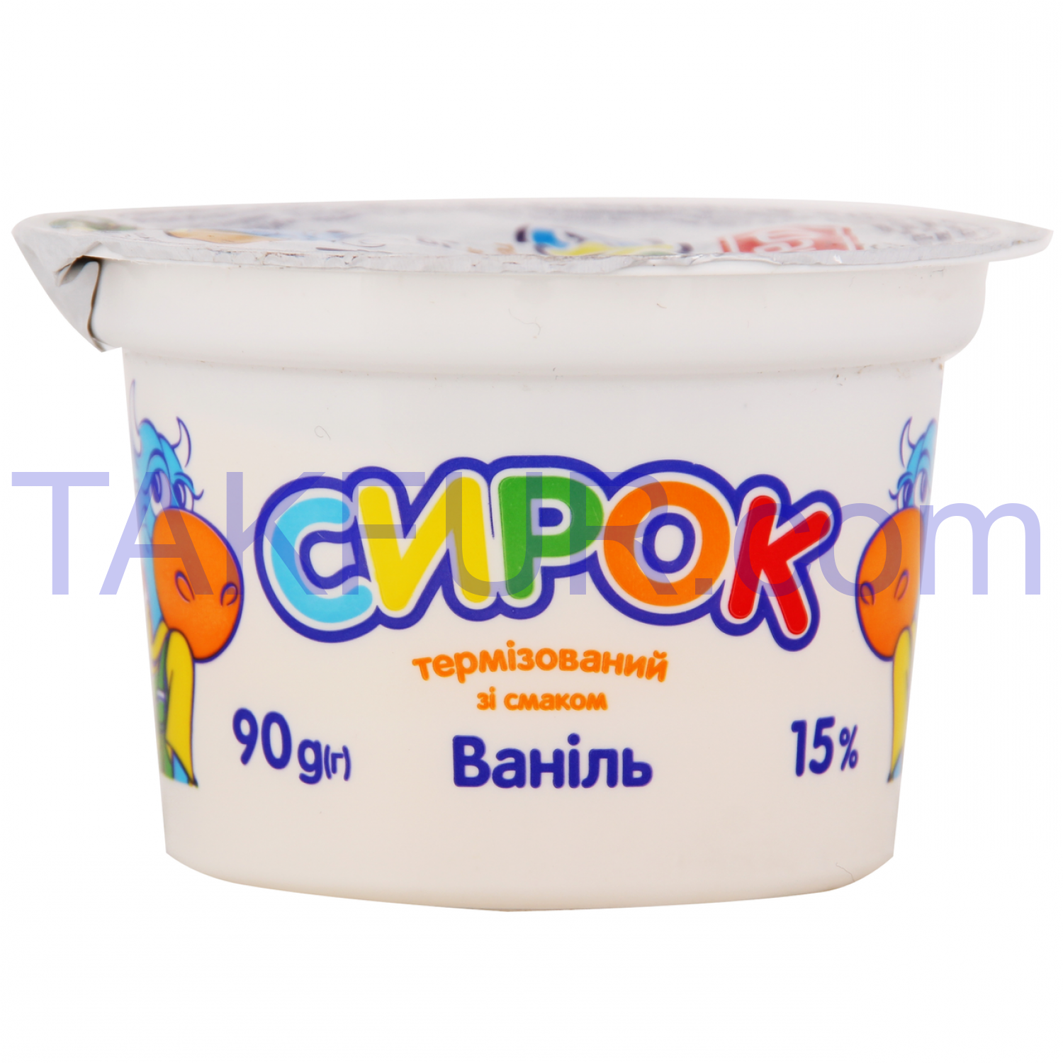 Творожок Фаннi термизированный с наполнителем ваниль 15% 90г купить ...