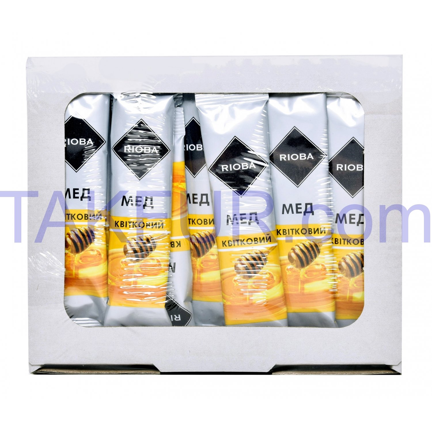 Мед Rioba натуральный цветочный 20г*30шт 0,6кг купить онлайн с ...