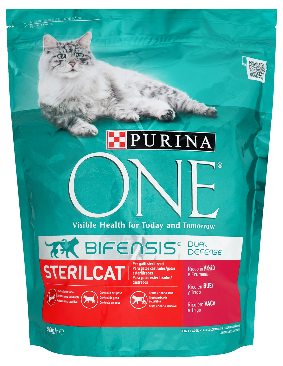 Корм д/кастр котов Purina One Sterilcat с говяд сухой 800г купить ...