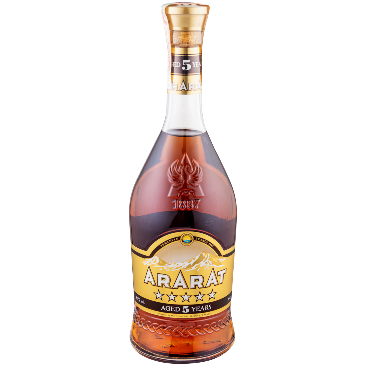 Коньяк Арарат армянский 5 лет 40% 0,7л купить онлайн с доставкой в офис ...