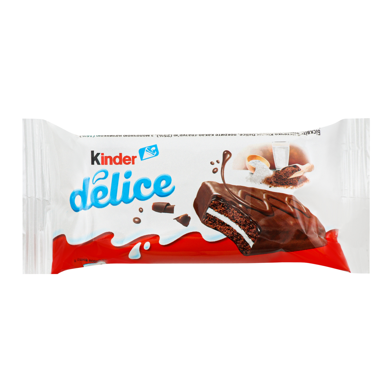Пирожное Kinder Delice бисквитное с молочной начинкой 39г купить онлайн ...