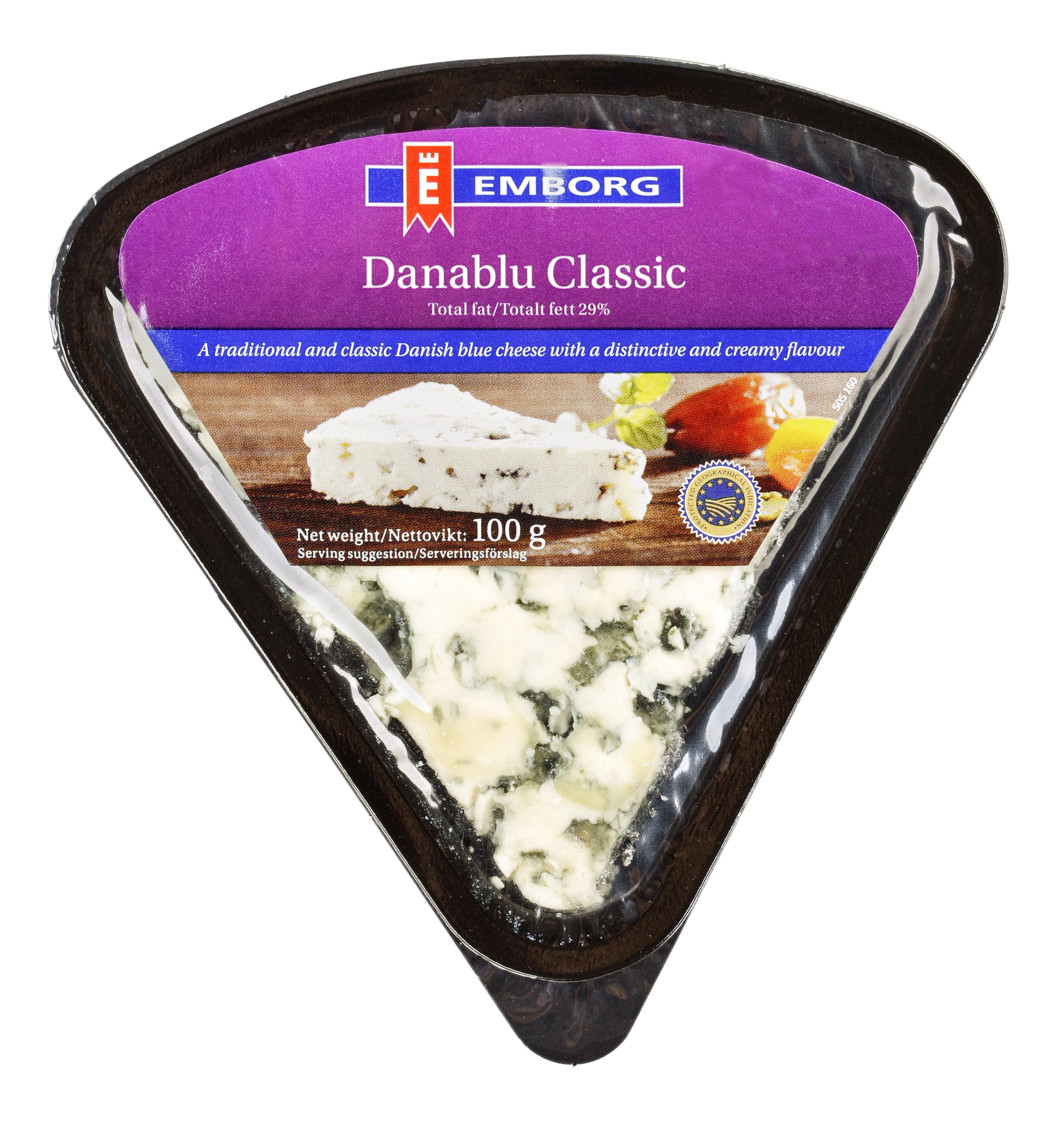 Сыр Emborg Danablu Classic с голубой плесенью мягк 50% 100г купить ...