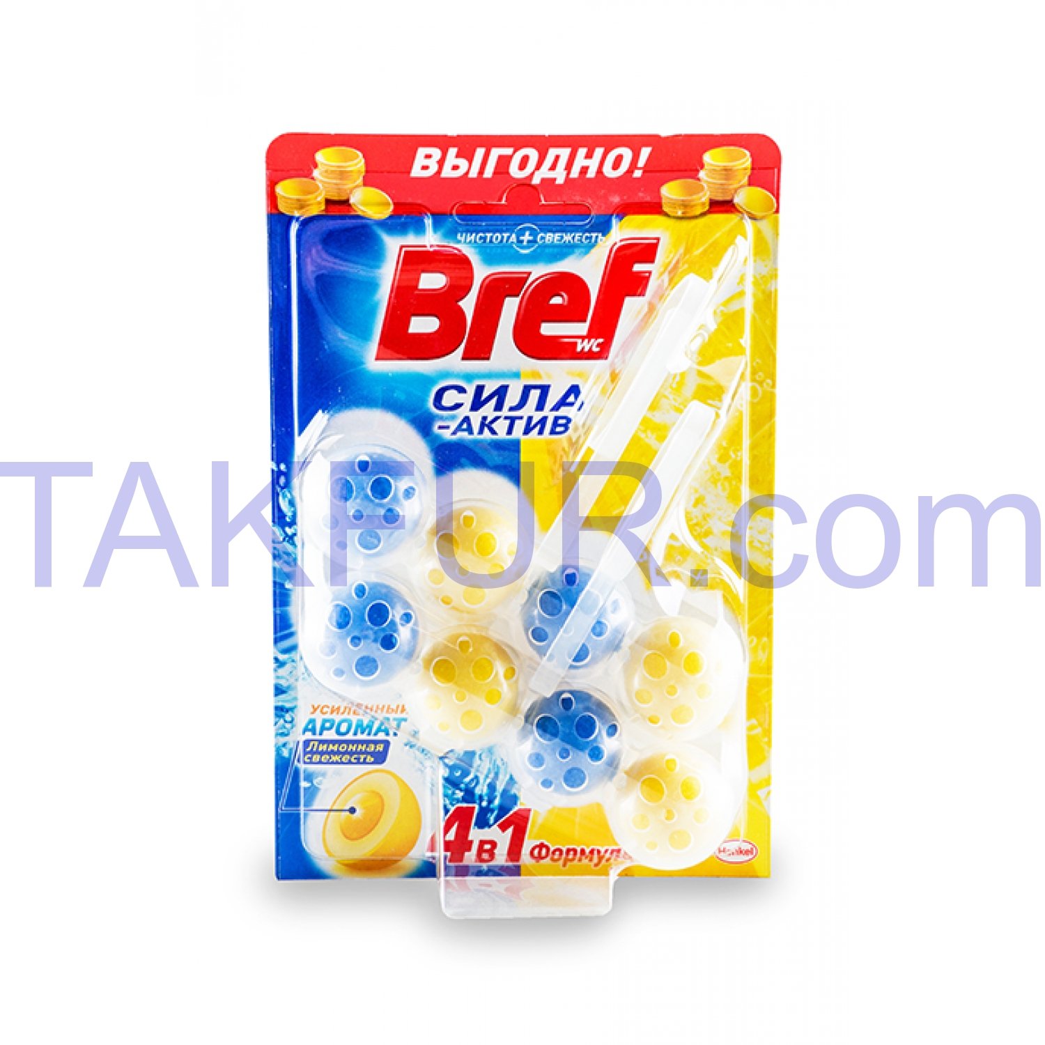 Средство для унитаза Bref Сила-Актив Лимонная свеж 2шт 100г купить ...