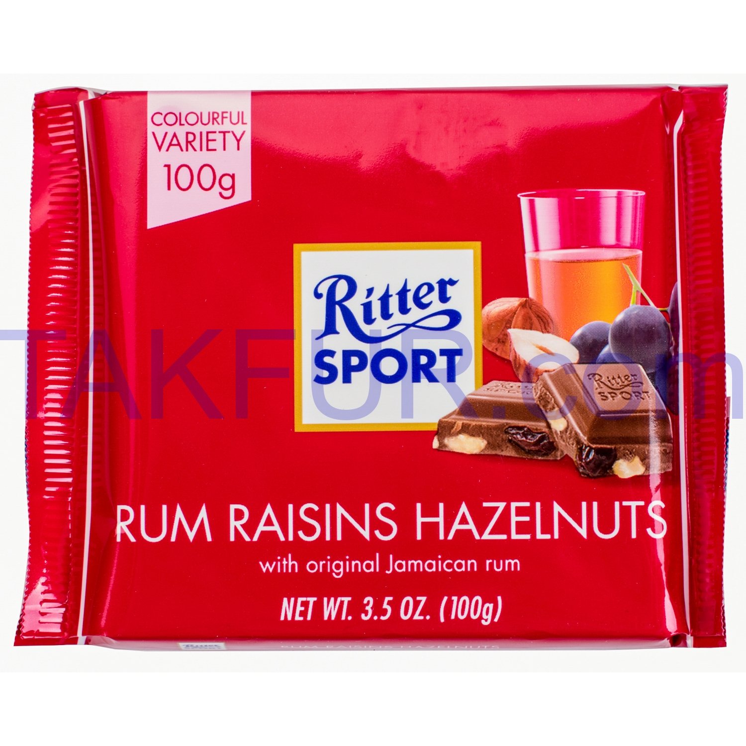 Шоколад Ritter Sport молочный с ямайским ромом 100г купить онлайн с ...