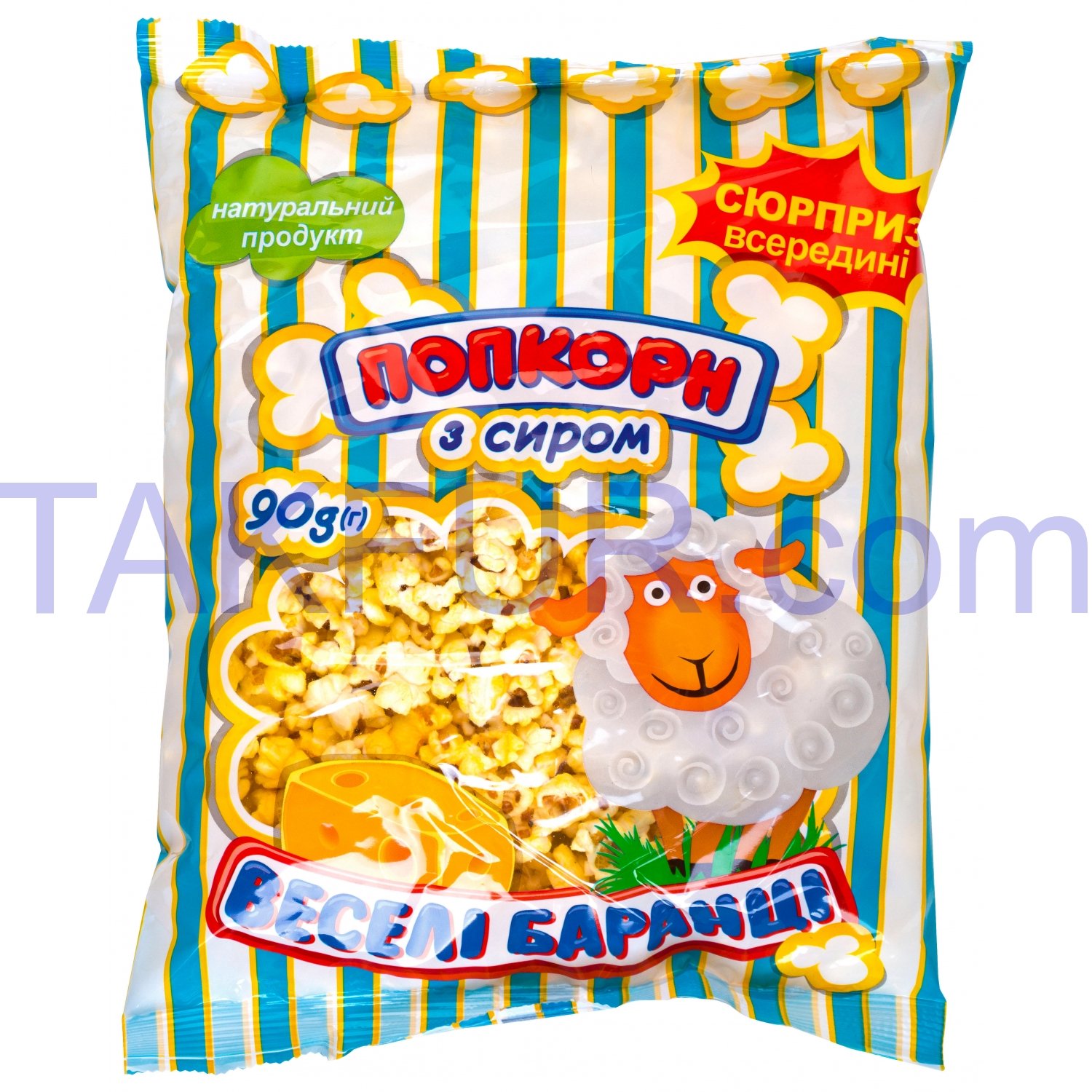 Попкорн Funny Sheep соленый с сыром 90г купить онлайн с доставкой в ...