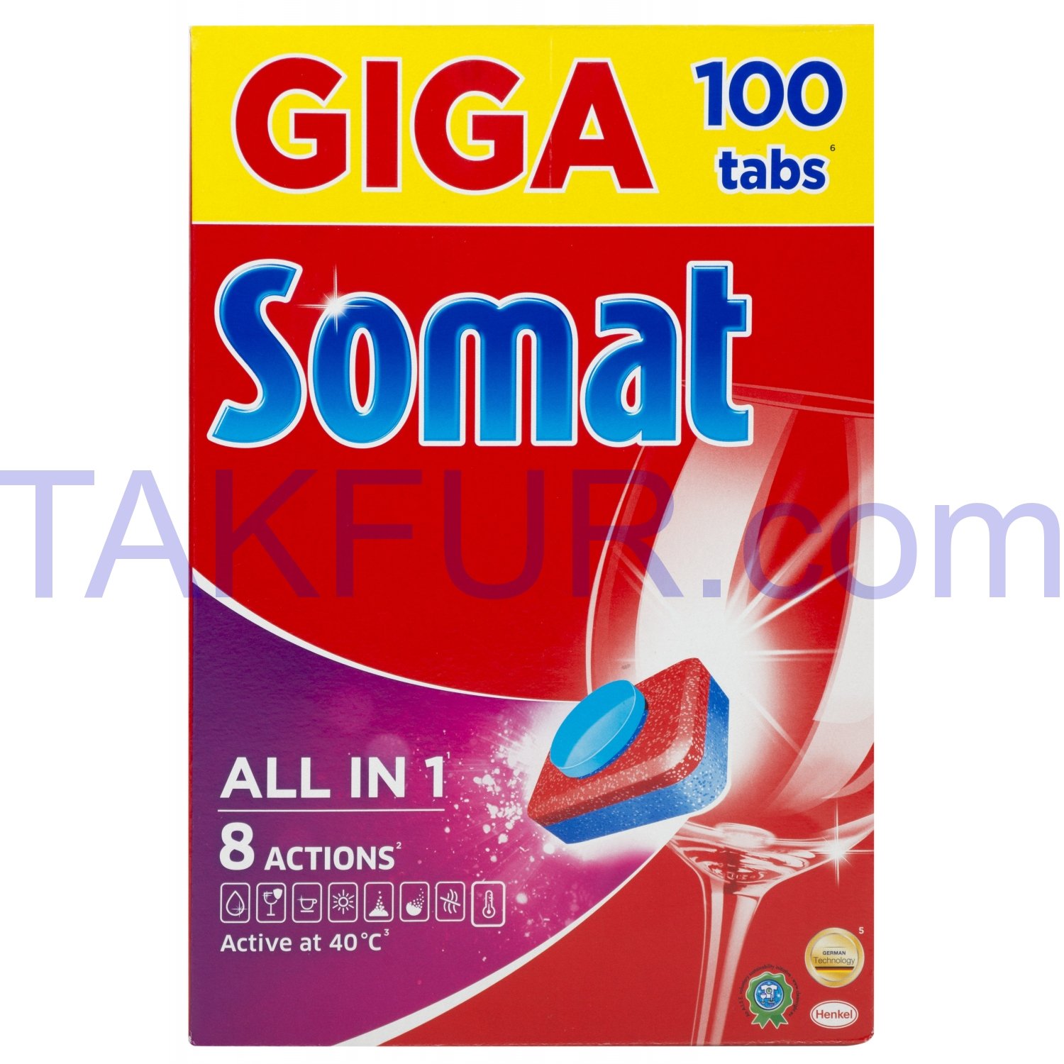 Таблетки для посудомоечной машины Somat Giga 100шт 1800г купить онлайн ...