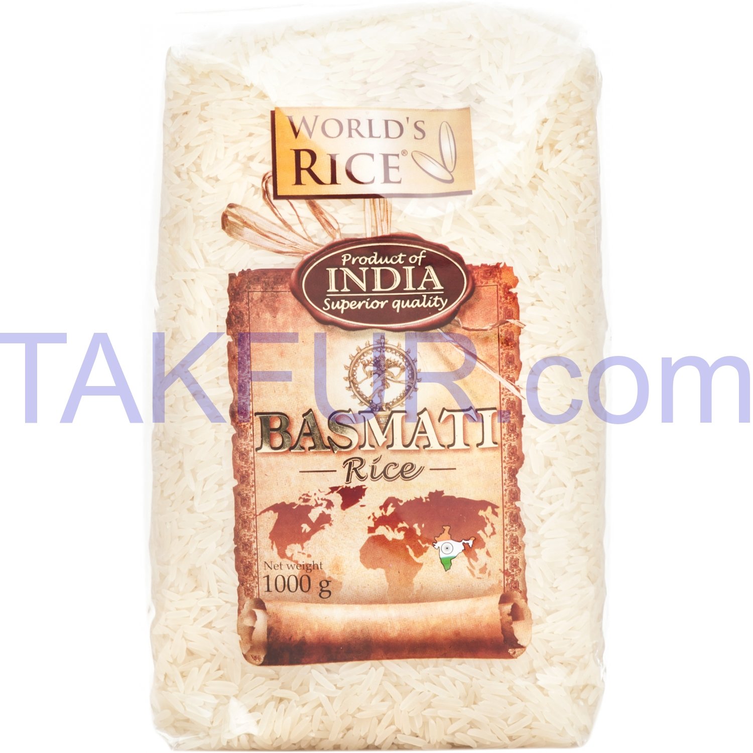 Рис басмати Индия World's Rice 1кг купить онлайн с доставкой в офис или ...