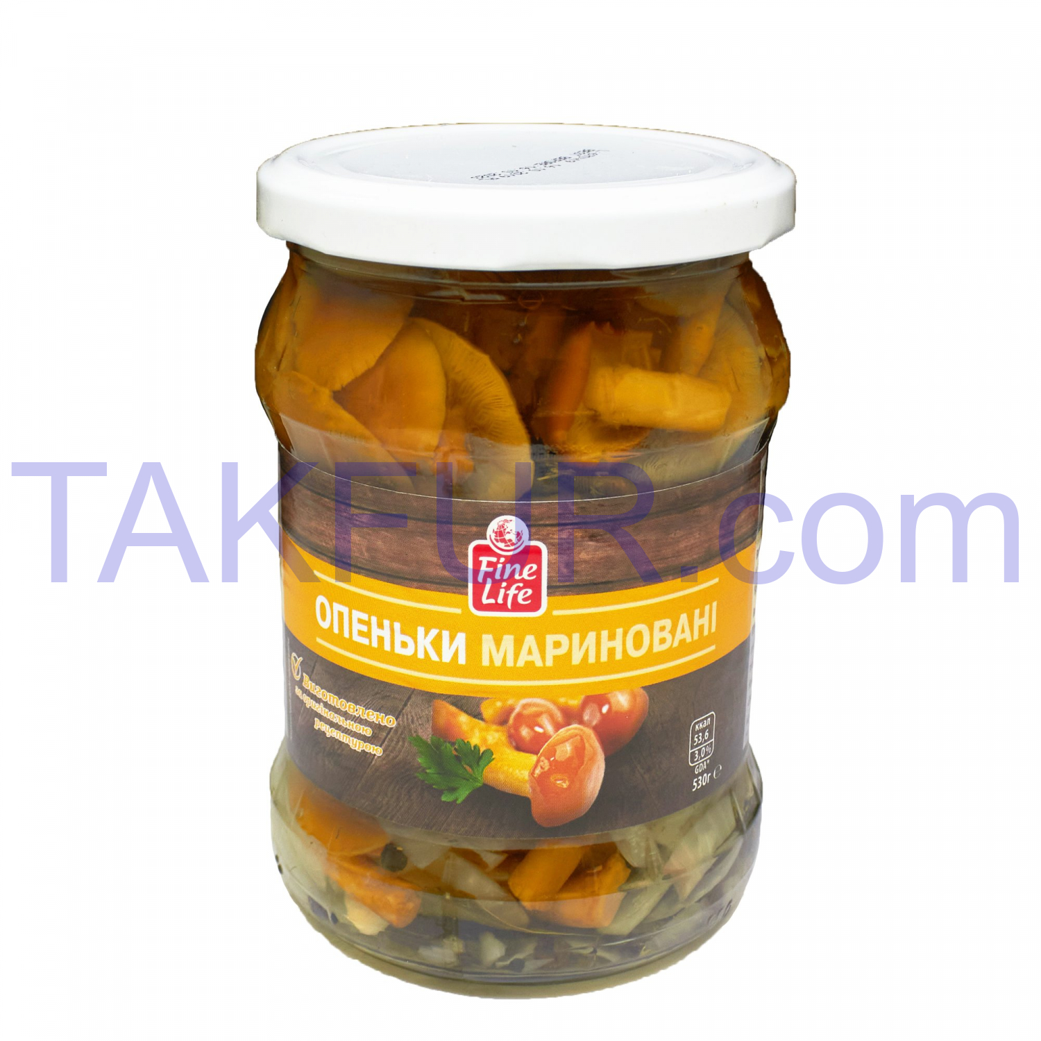 Грибы Fine Life опята маринованные 530г стеклянная банка купить онлайн ...