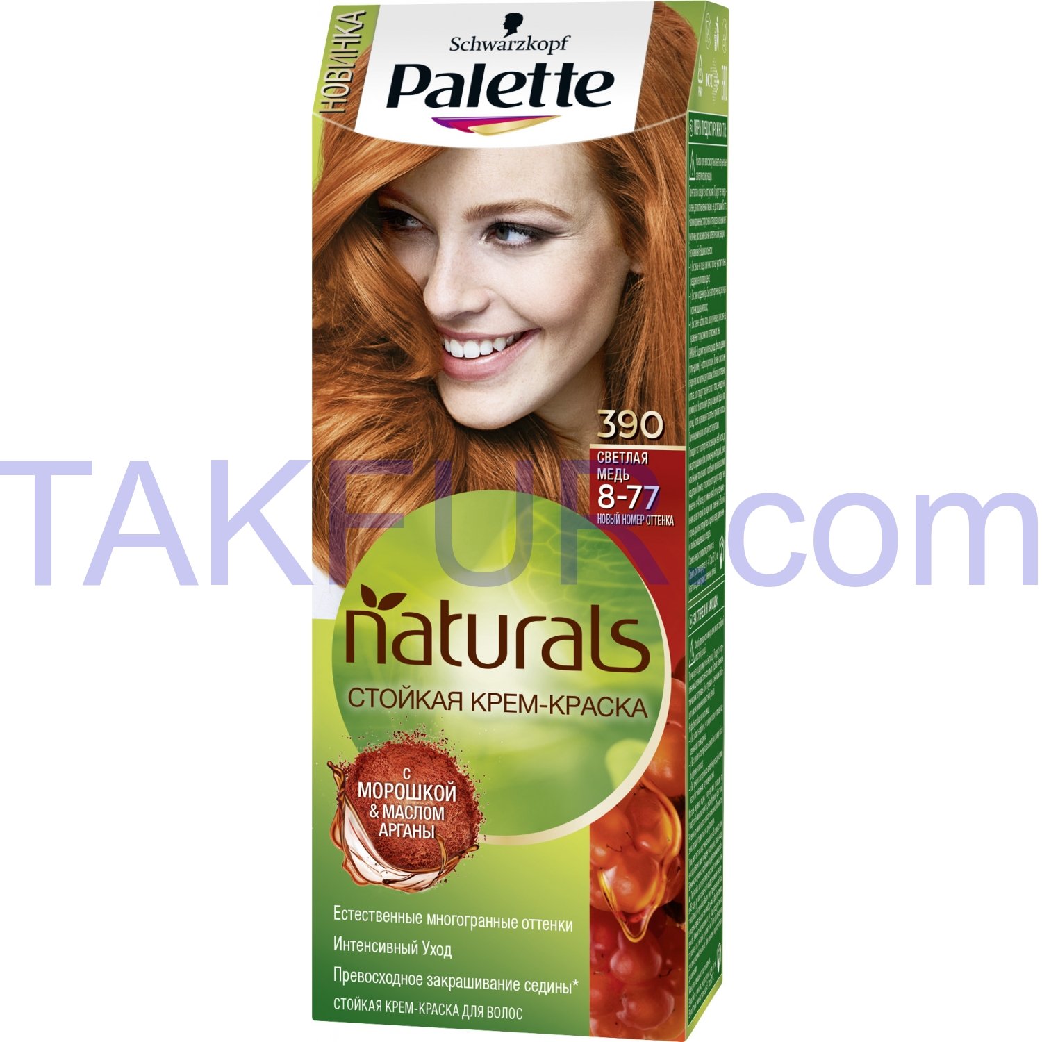 Крем-краска для волос Palette Фитолиния 390 Светлая медь 1шт купить ...
