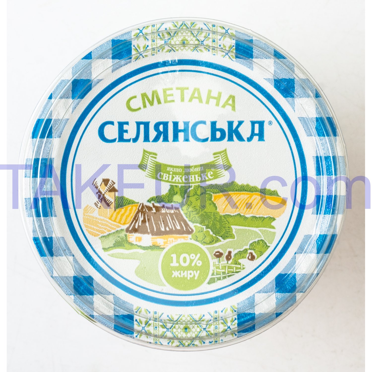 Сметана Селянська 10% 350г стакан купить онлайн с доставкой в офис или ...