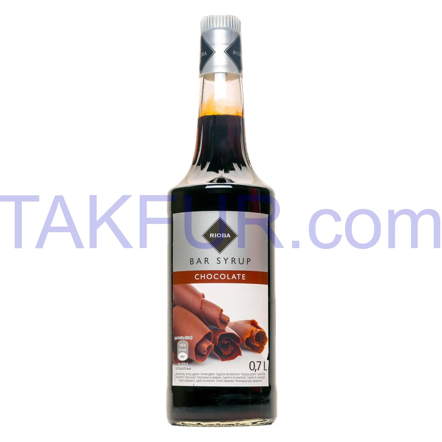Сироп Rioba Bar Syrup со вкусом шоколада 0,7л купить онлайн с доставкой ...