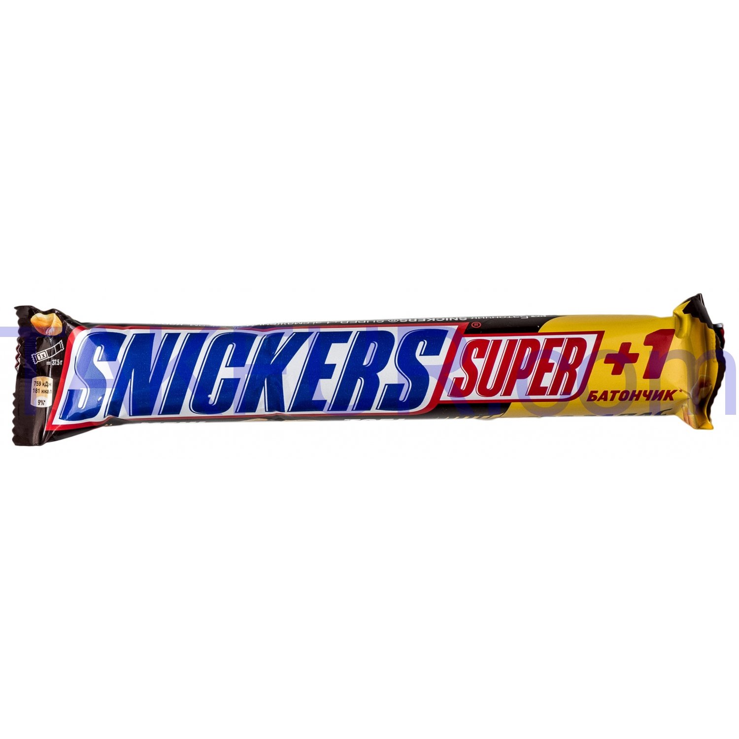 Батончик Snickers Super покрытый мол/шокол 37,5г*3шт 112,5г купить ...